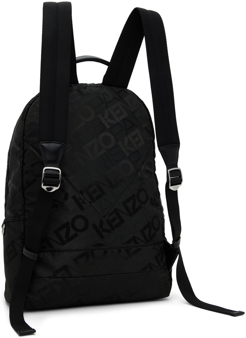 Kenzo Black Kenzo Paris 'KENZOGRAM' Backpack Kenzo