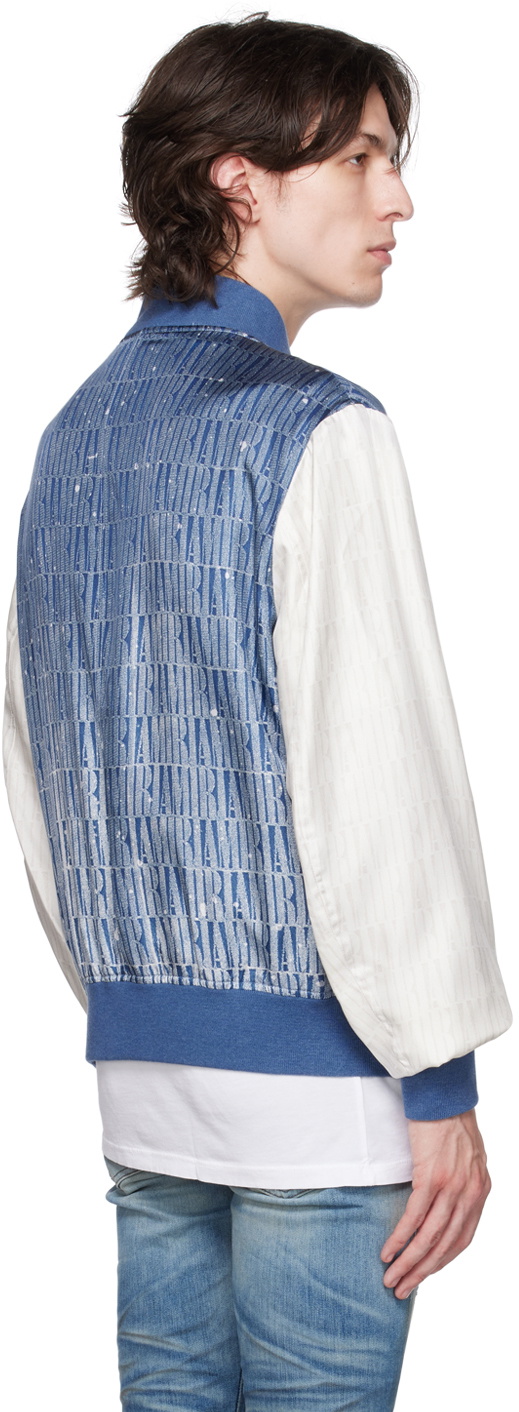 AMIRI Blue Printed Bomber Jacket Amiri