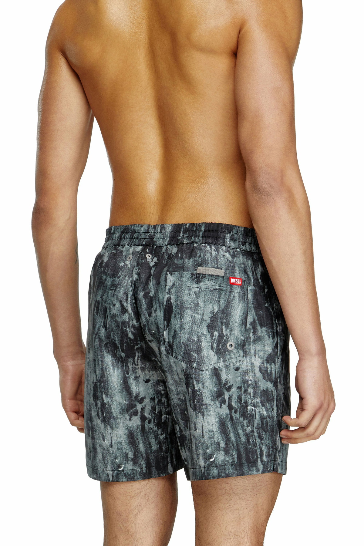 Diesel Mid-length swim shorts with graphic print - Swim shorts Mens in ...