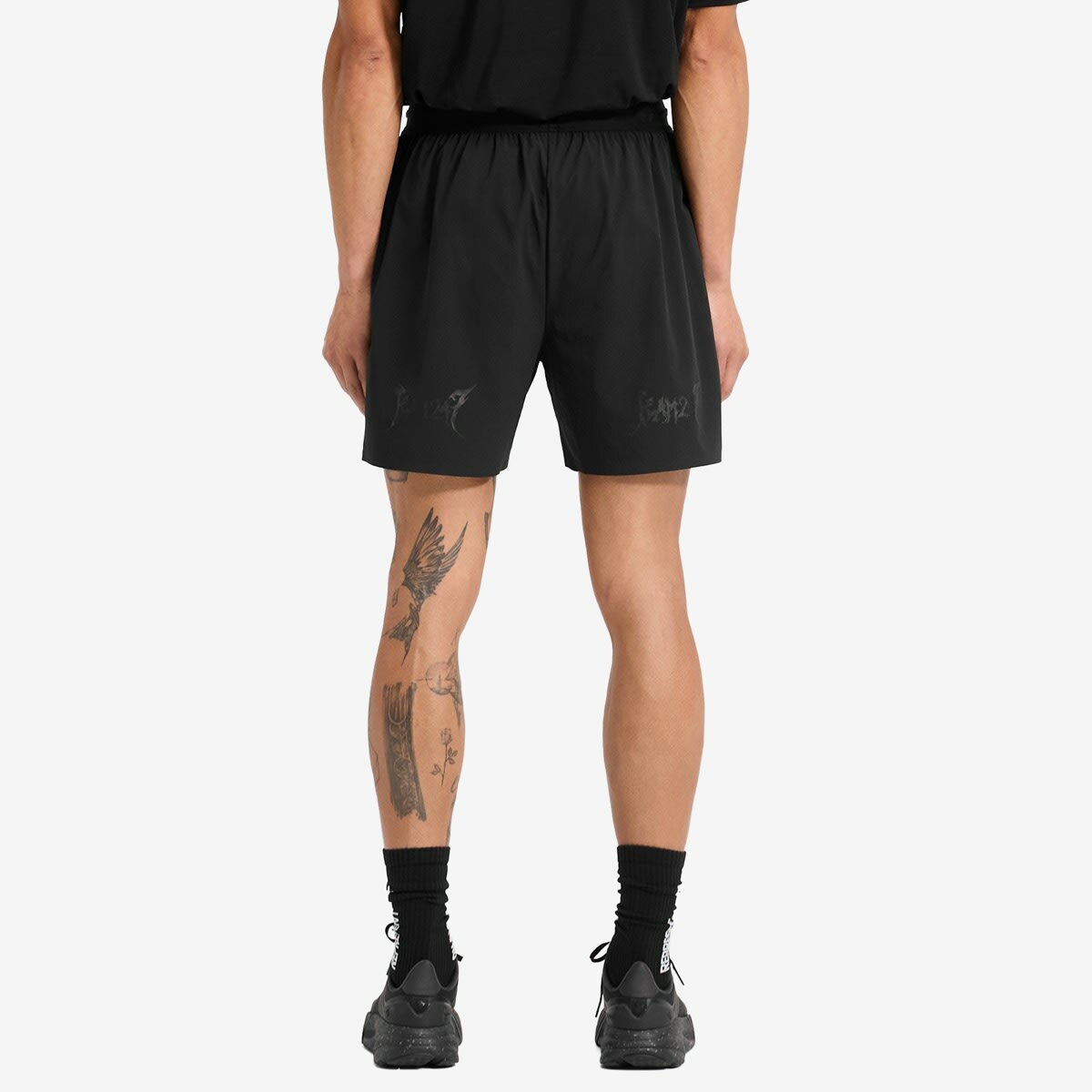 END. x Represent Men's 'Platinum' Fused Short in Jet Black Represent