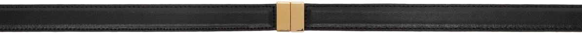 TOTEME Black Slide Clasp Belt Toteme