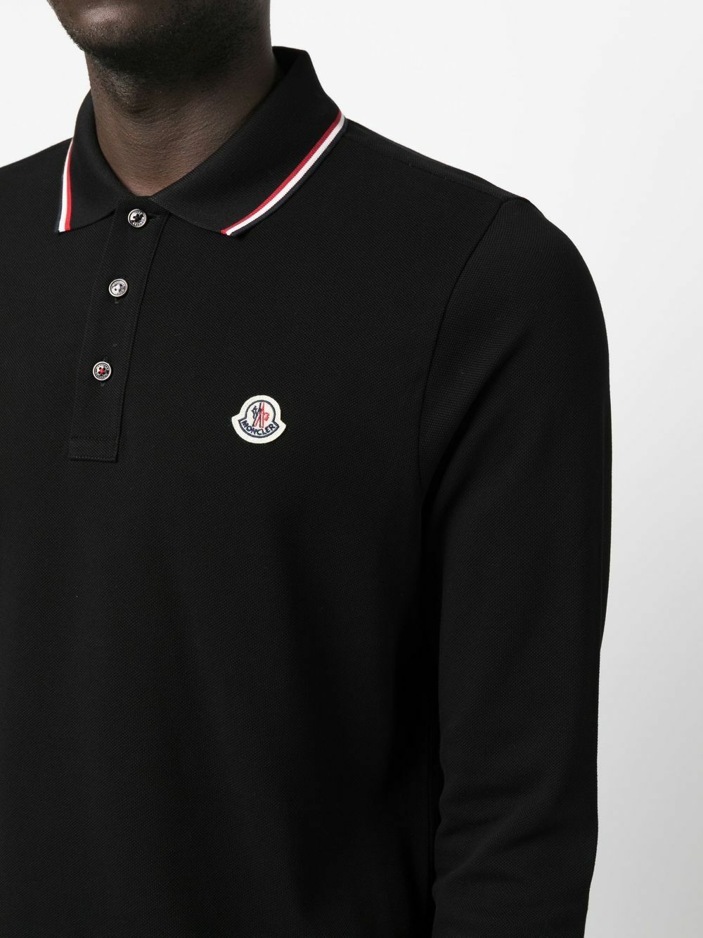 MONCLER - Cotton Polo Shirt With Logo Moncler