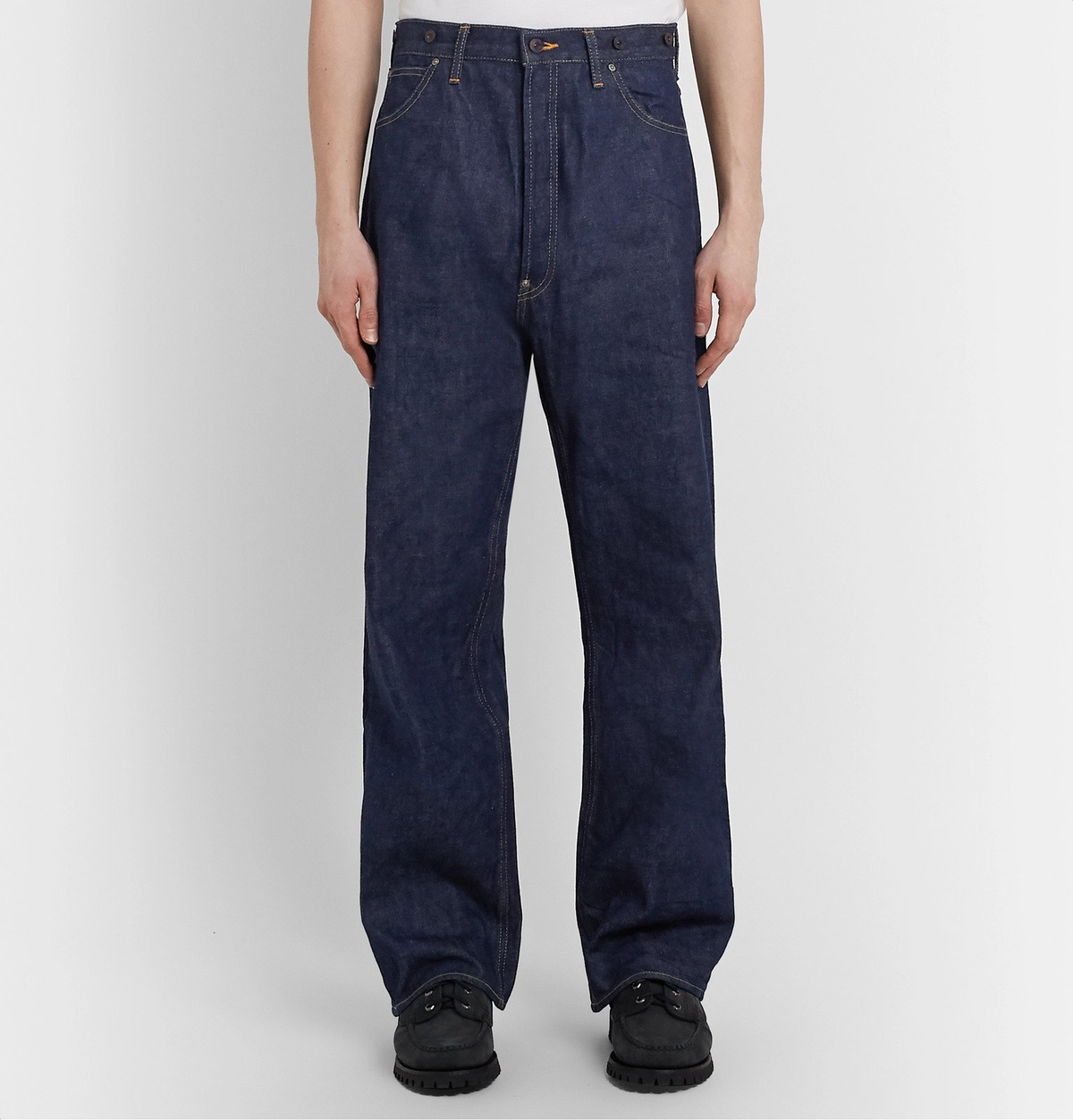 Chimala - Wide-Leg Selvedge Denim Jeans - Blue Chimala