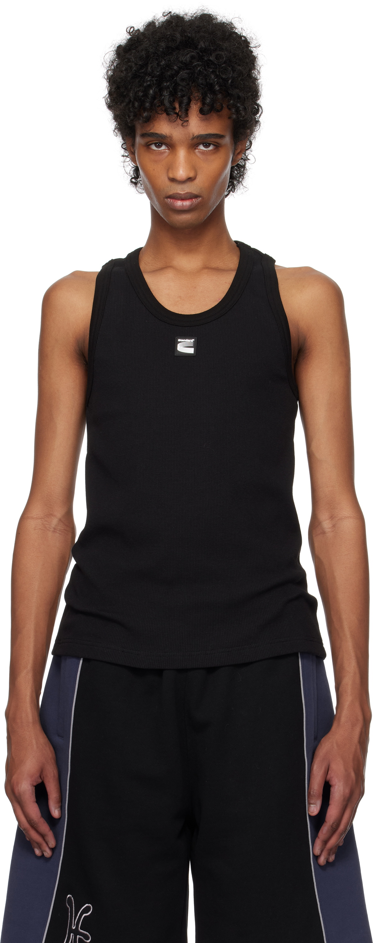 Kijun Blak Patch Tank Top Kijun