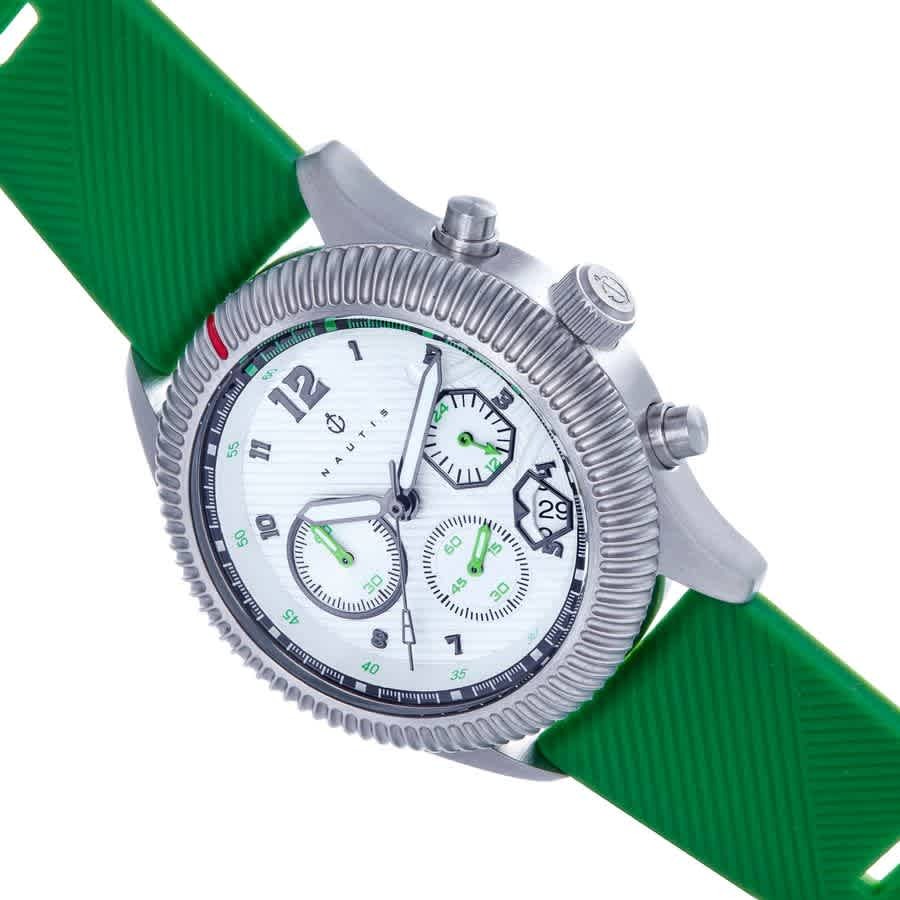 Nautis Meridian Chronograph Quartz White Dial Mens Watch NAUN100-4 Nautis