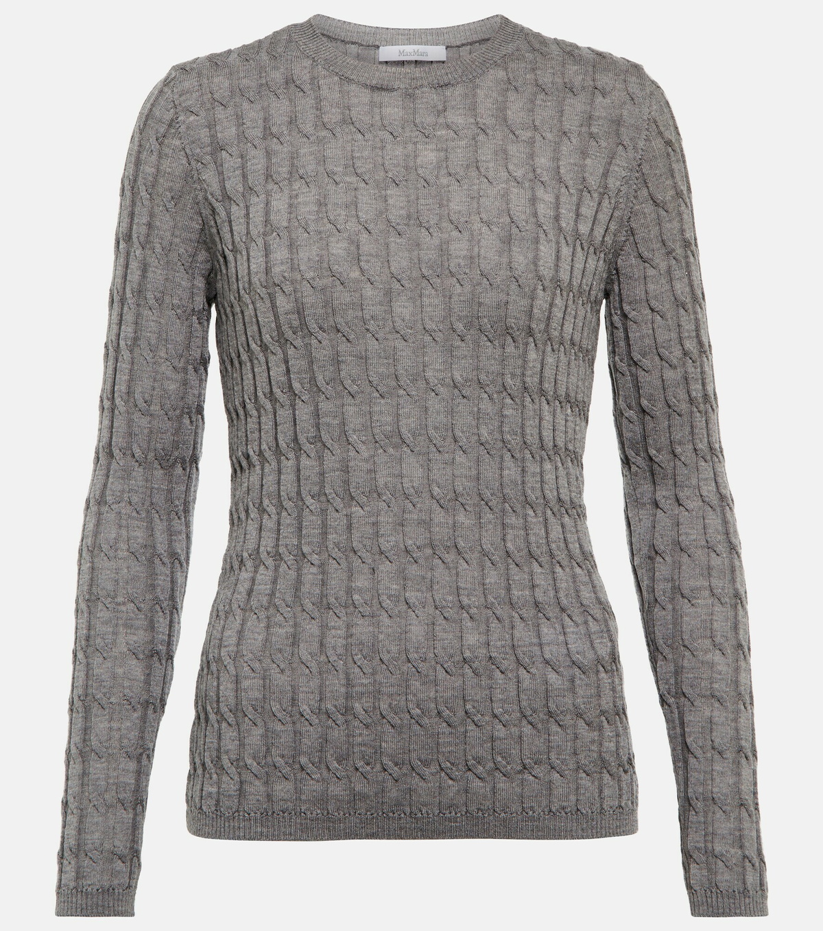 Max Mara - Echo cable-knit virgin wool sweater Max Mara