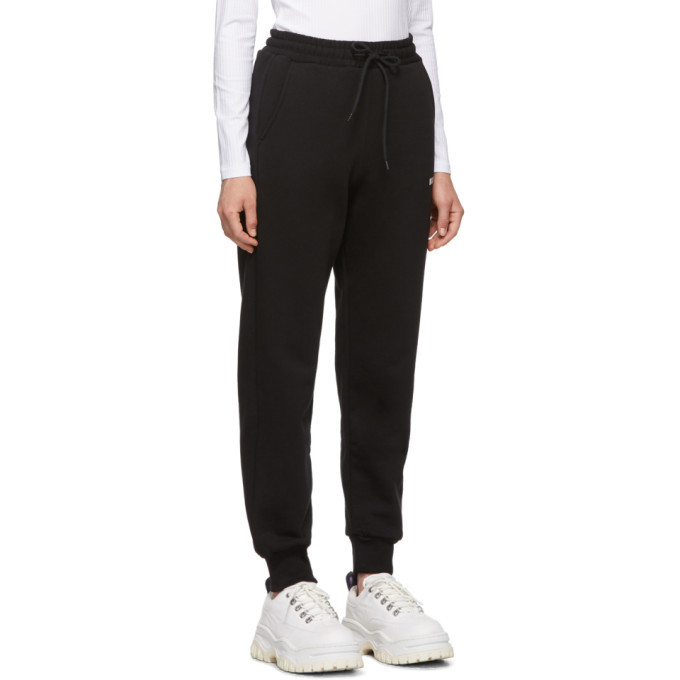 MSGM Black Mini Logo Lounge Pants MSGM