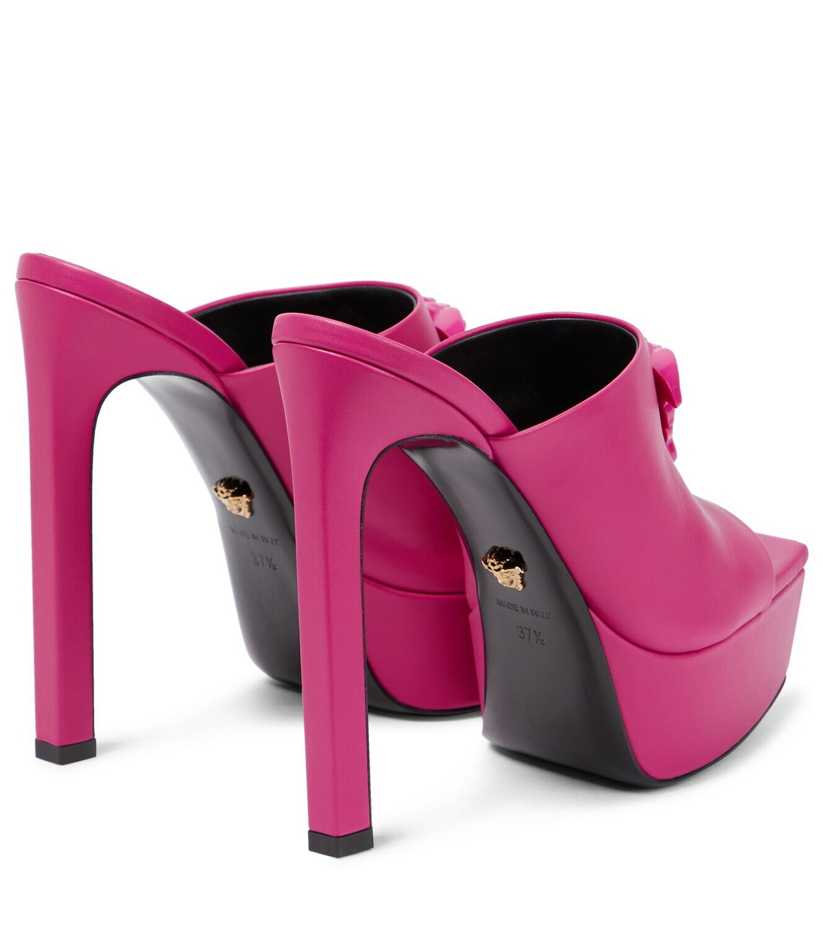 Versace La Medusa leather platform mules Versace