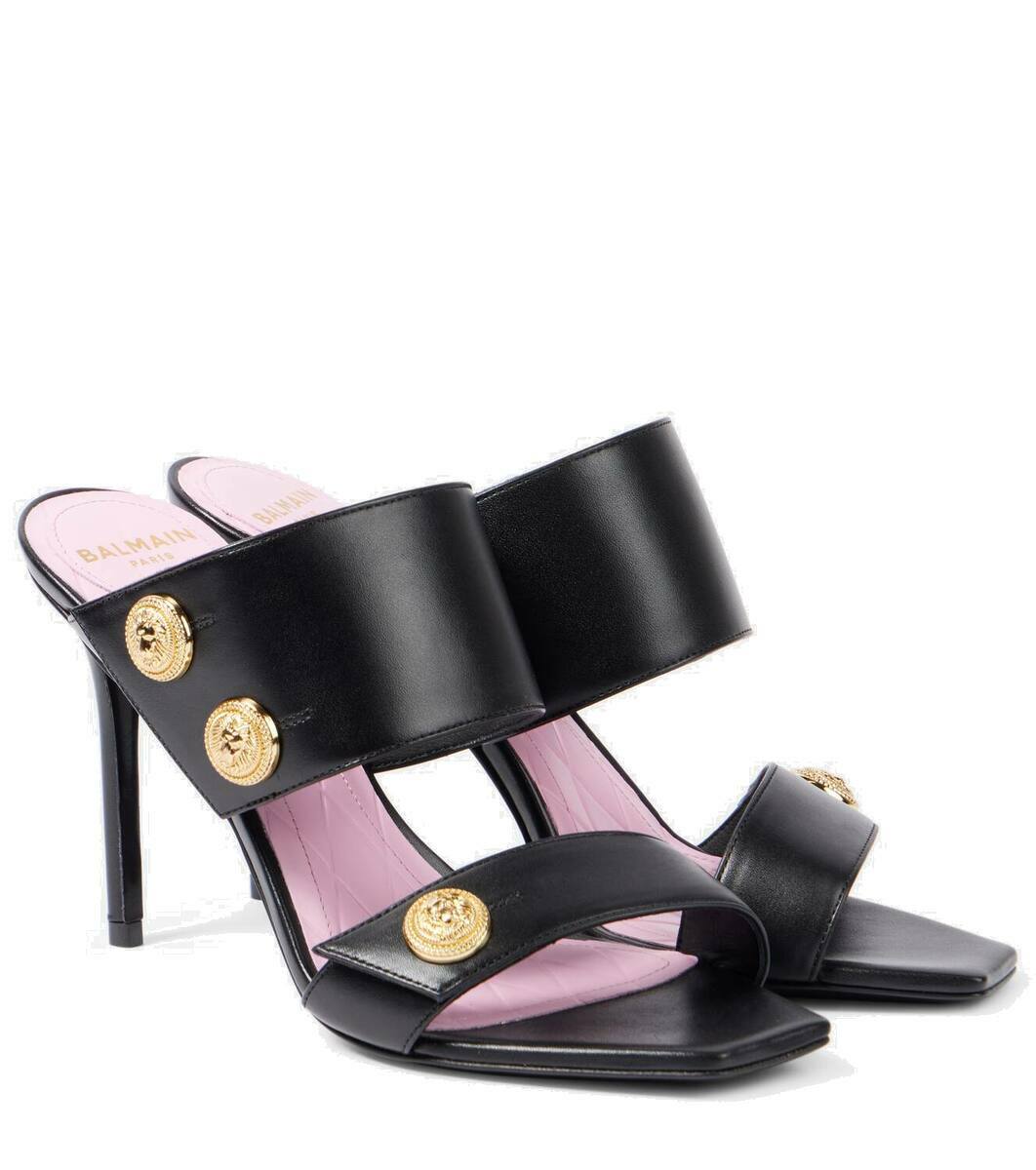 Balmain Eva 95 leather mules Balmain