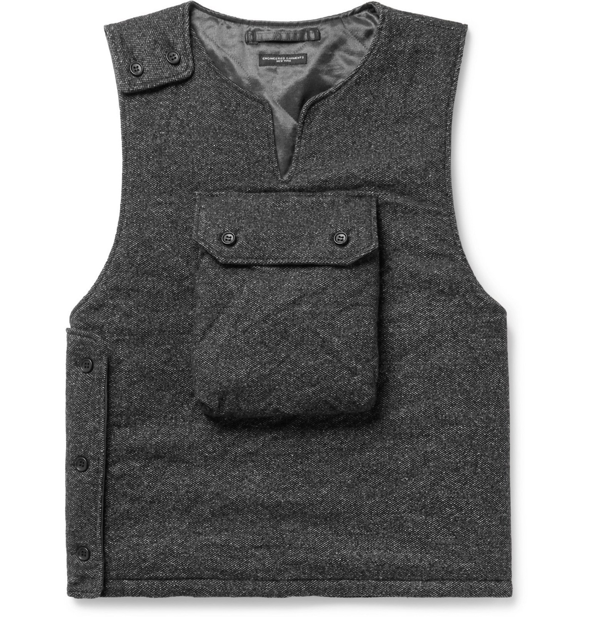 Engineered Garments - Mélange Wool-Blend Gilet - Gray Engineered Garments