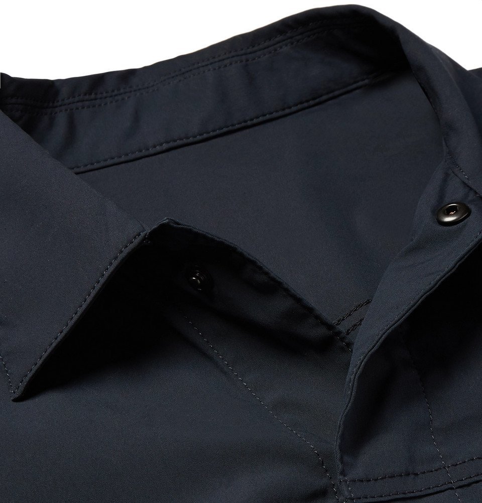 Theory - Jamie Stretch Cotton-Blend Jacket - Navy Theory