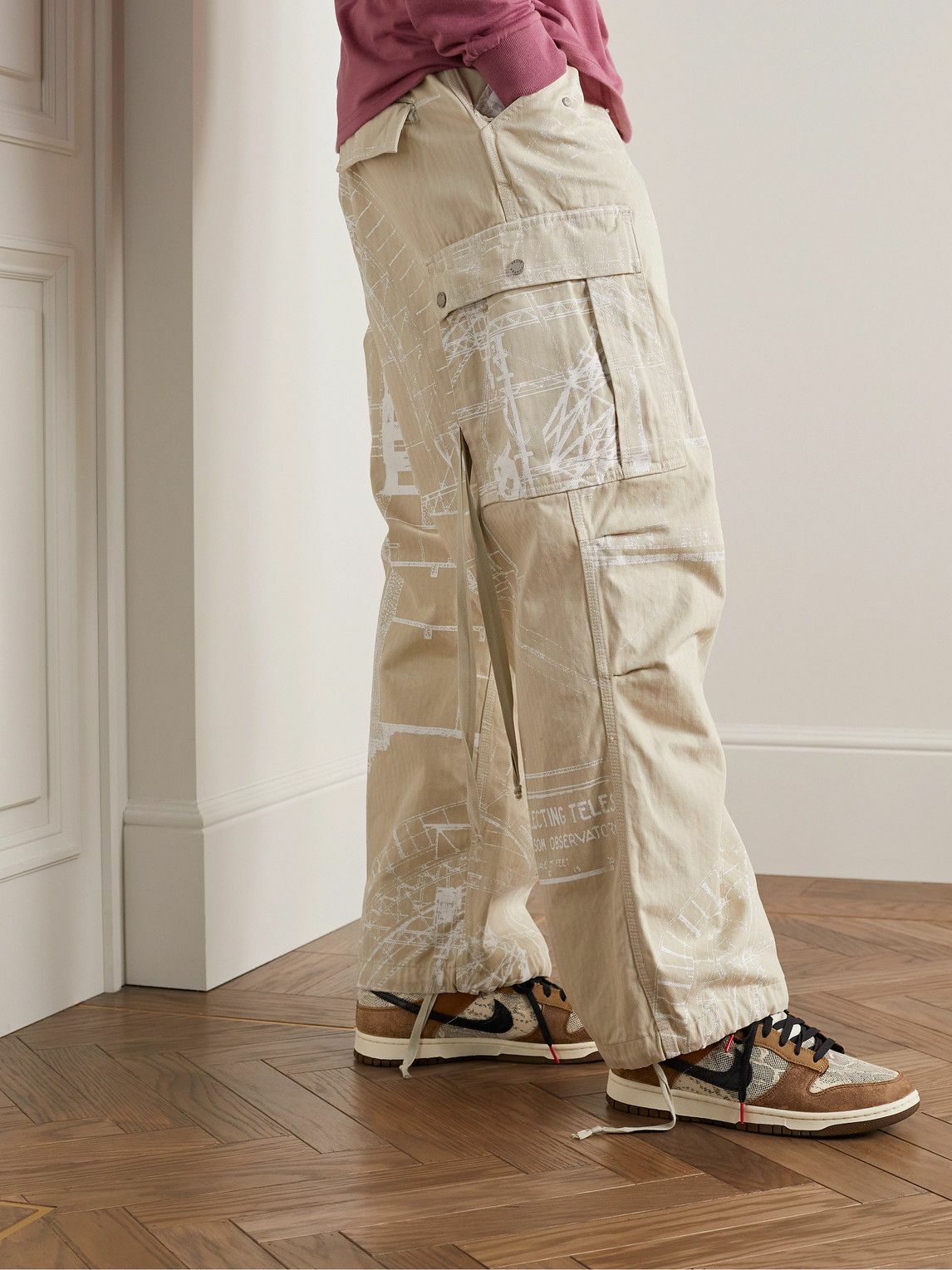 Nike - Dunk Low Retro Distressed Suede, Mesh and Textured-Leather ...