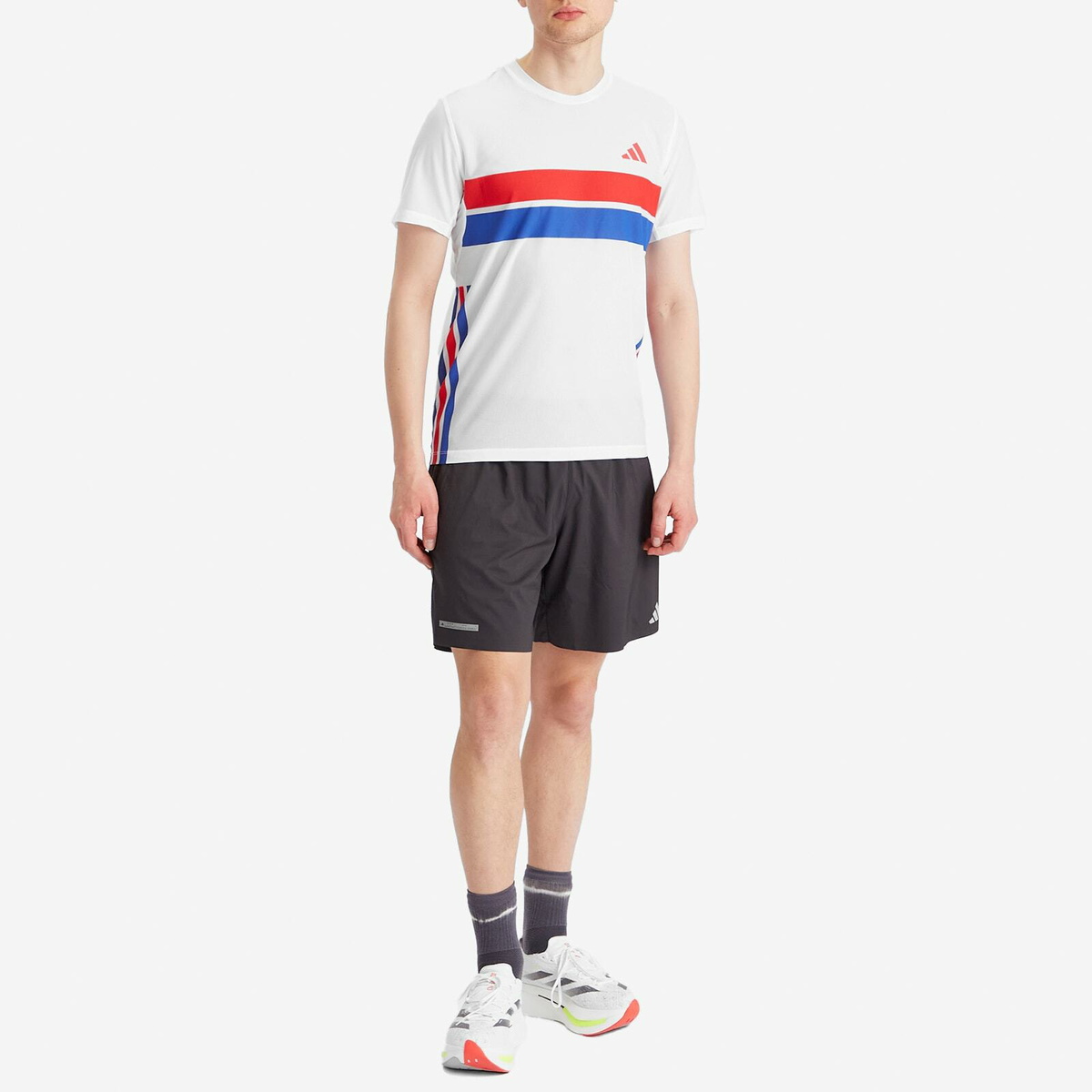 Adidas Running adidas Adizero Run T-Shirt in White Adidas Running