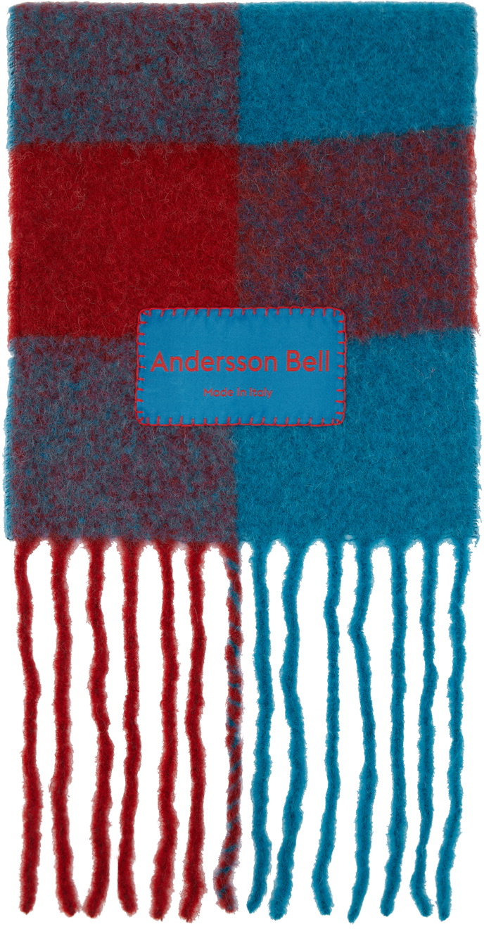 Andersson Bell Blue & Red Billy Scarf Andersson Bell