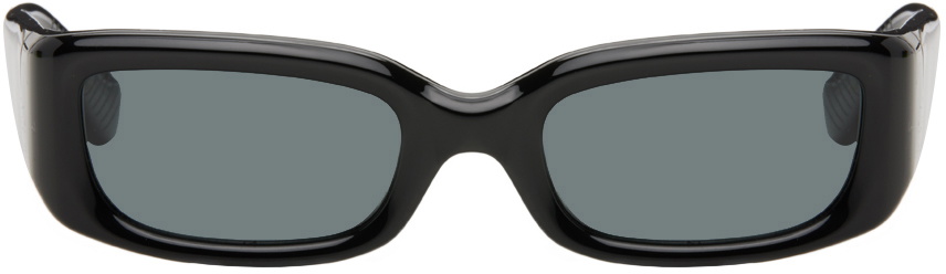 Second/Layer Black 'The Rev' Sunglasses Second/Layer