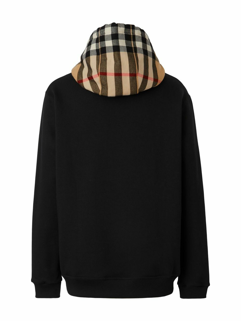 BURBERRY - Check Cotton Hoodie Burberry