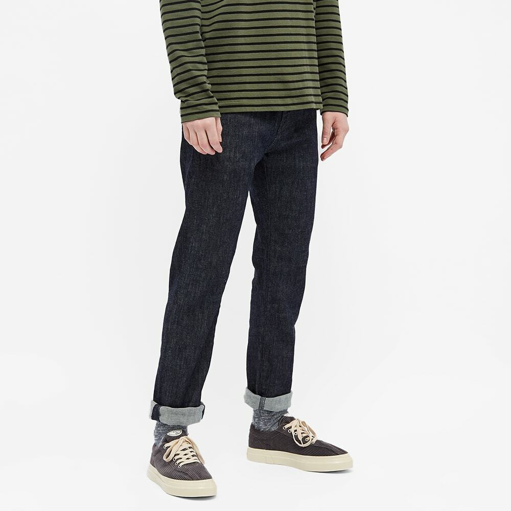 Edwin Men's ED-80 Slim Tapered Jean in Rinsed 12.8oz Yuuki Blue Edwin