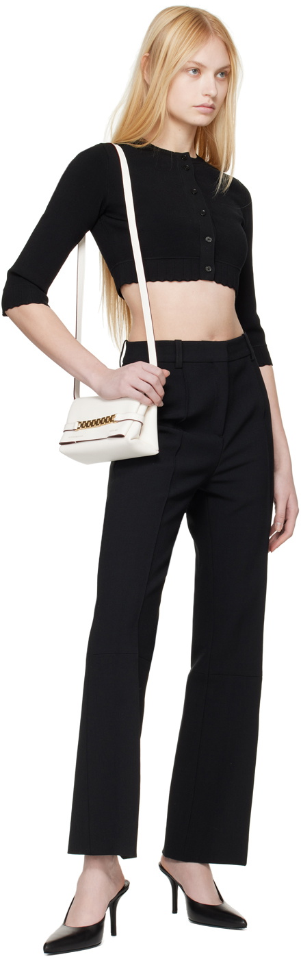 Victoria Beckham White Mini Chain Pouch Victoria Beckham