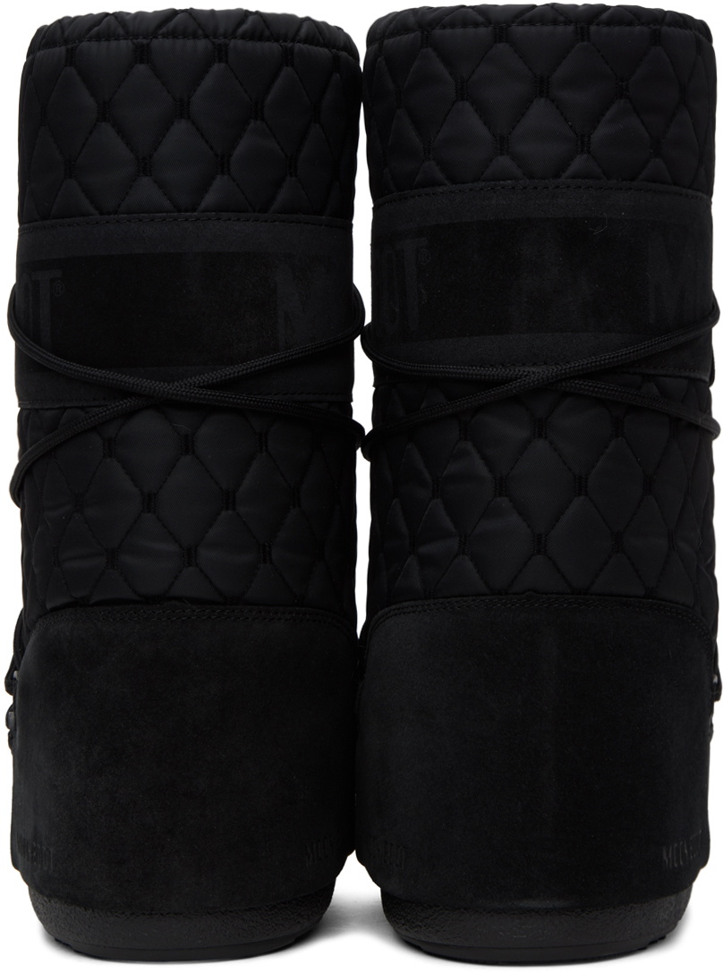 Moon Boot Black Icon Quilted Boots Moon Boot