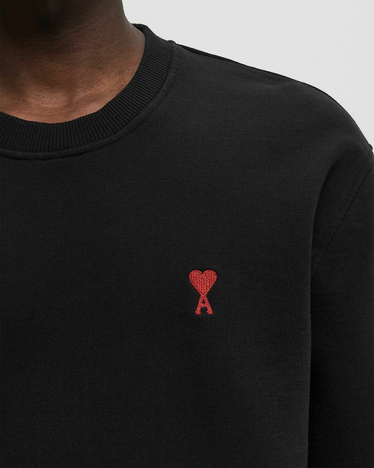 AMI Paris CLASSIC AMI DE COEUR SWEATSHIRT Black Men AMI