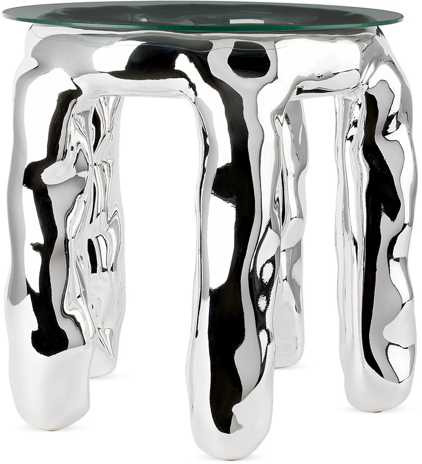 Dongwook Choi Silver Crest & Trough Side Table