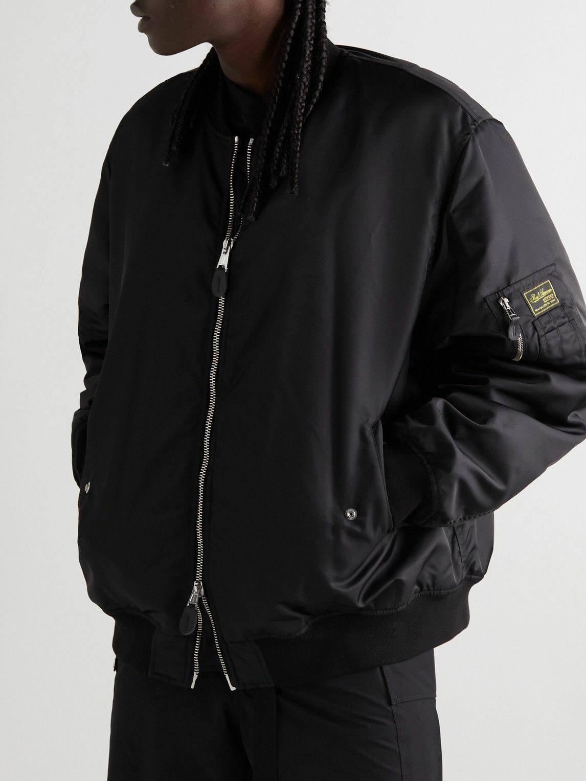 Raf Simons - Printed Recycled-Shell Bomber Jacket - Black Raf Simons