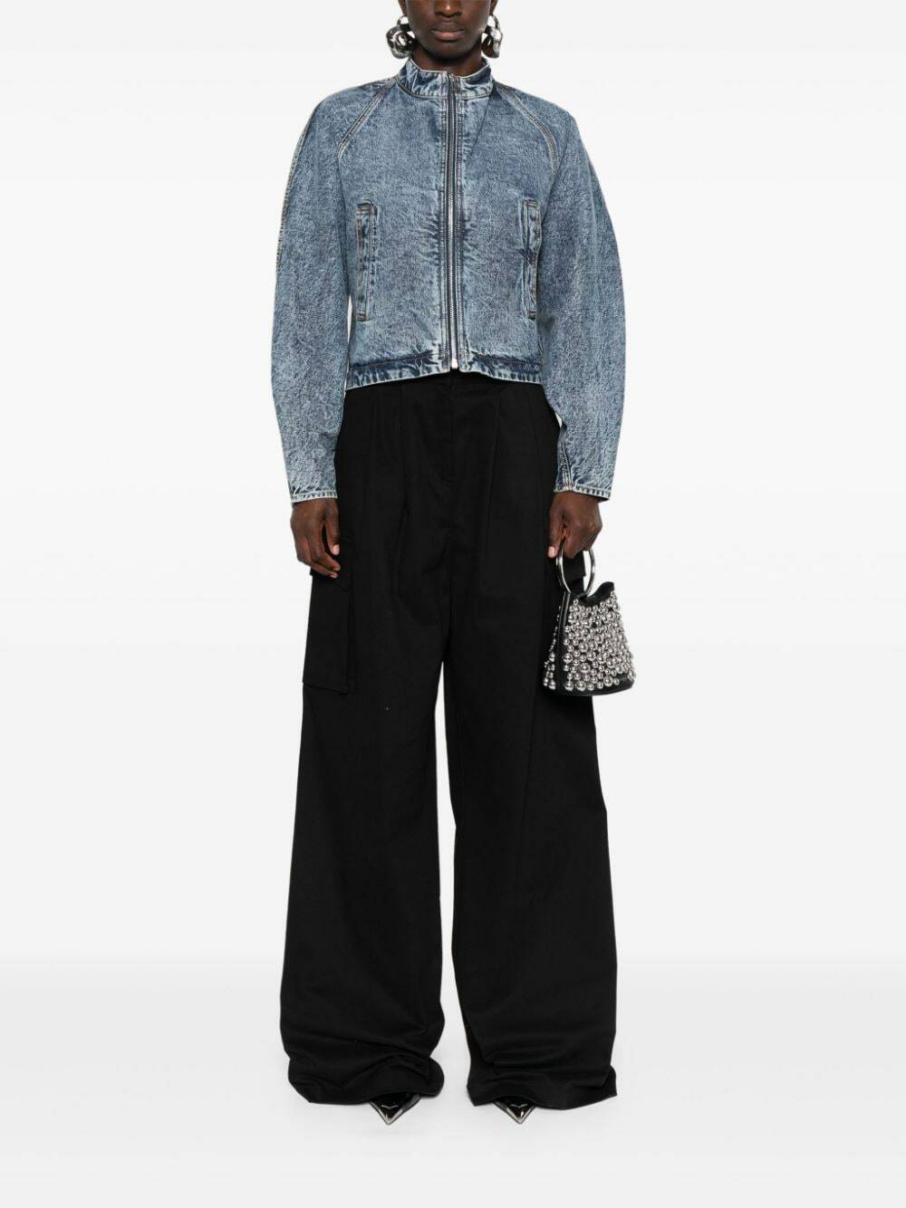 ALAÏA - Round Denim Jacket ALAÏA