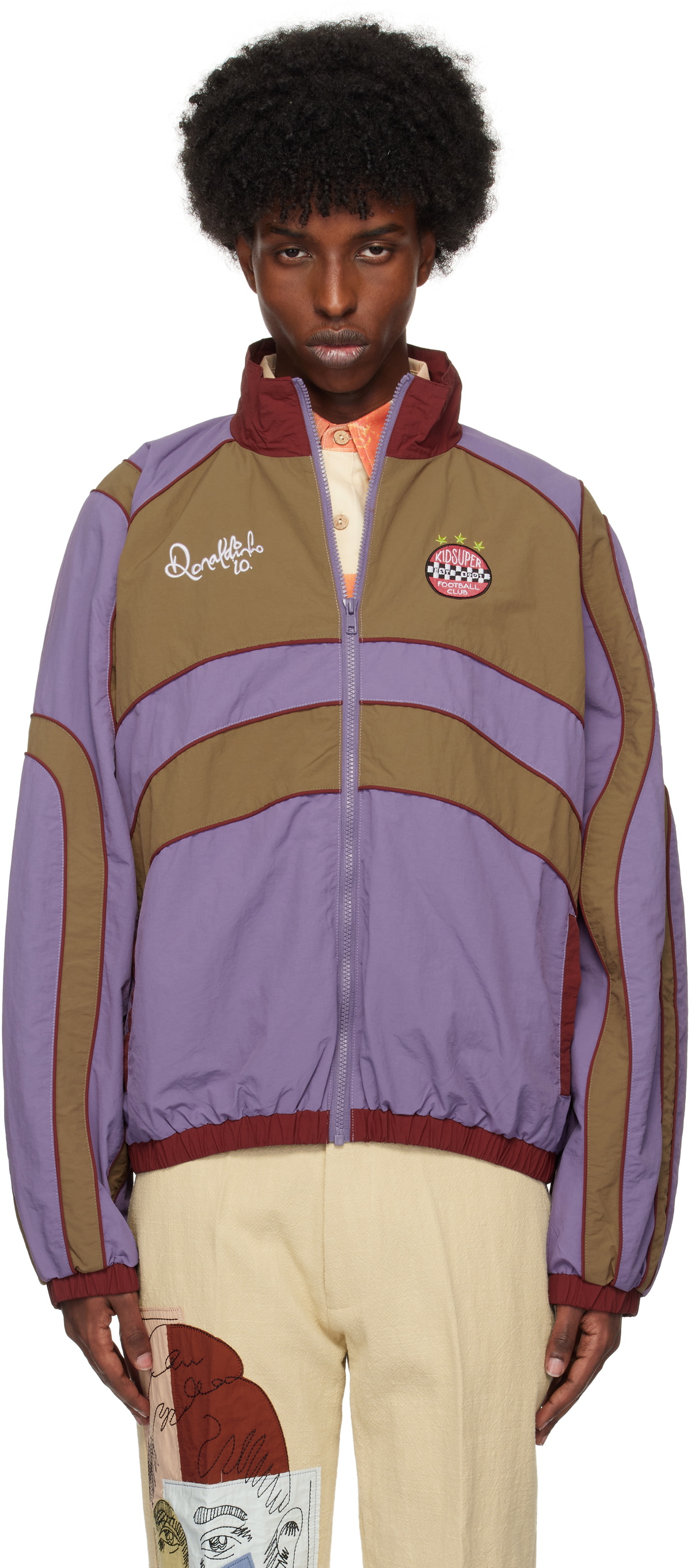 KidSuper Purple Ronaldinho Edition Team Windbreaker KidSuper