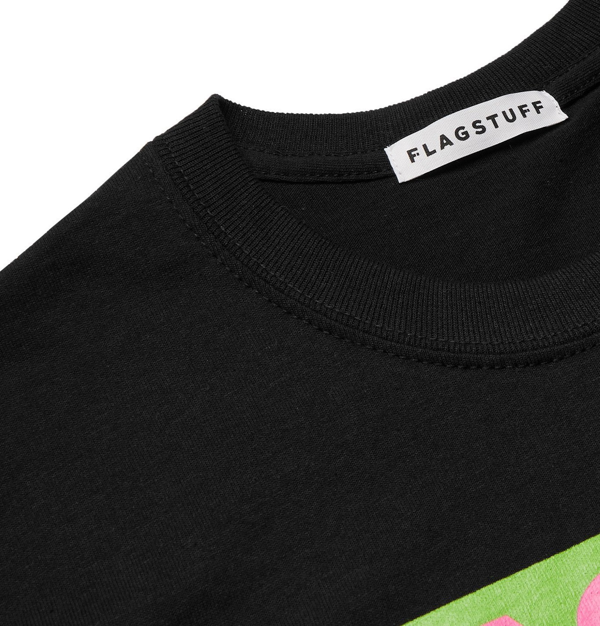 Flagstuff - Dream and Reality Printed Cotton-Jersey T-Shirt - Black Flagstuff