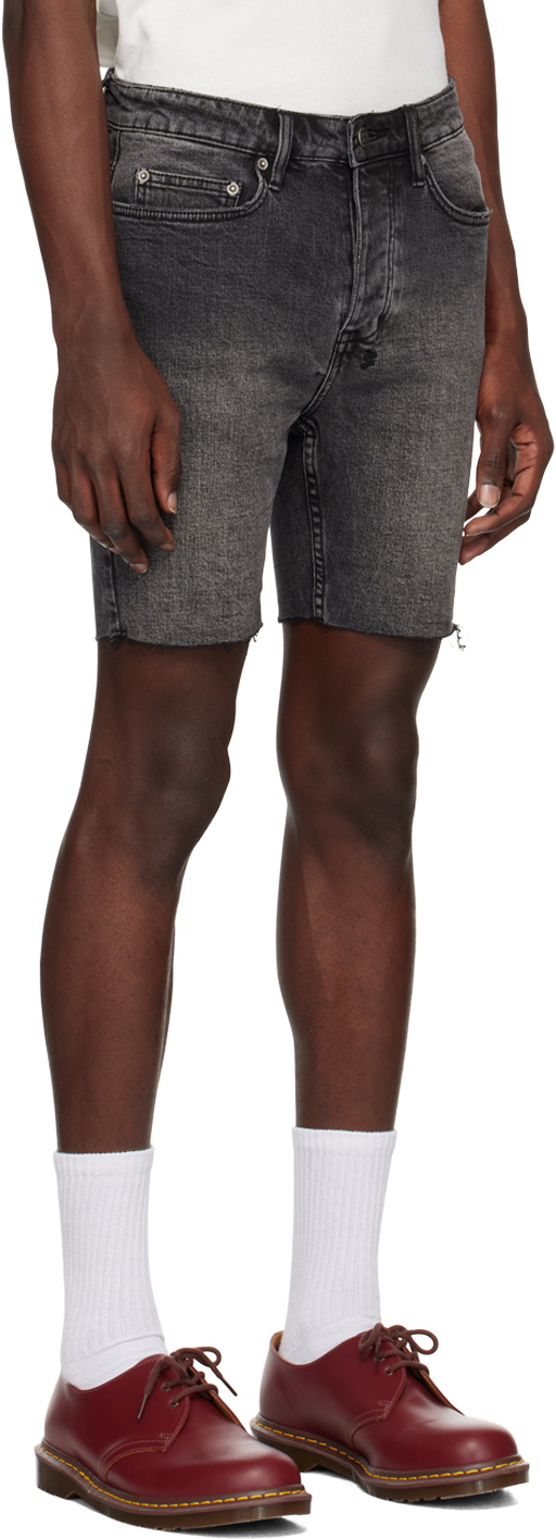Ksubi Black Chopper Denim Shorts Ksubi
