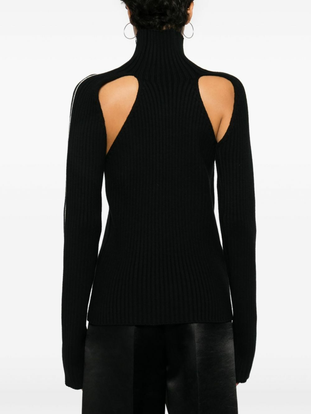 Peter Do Black Cut-Out Wool Jumper Peter Do