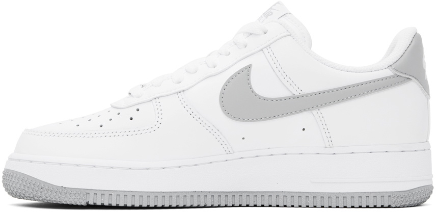Nike White & Gray Air Force 1 '07 Sneakers Nike