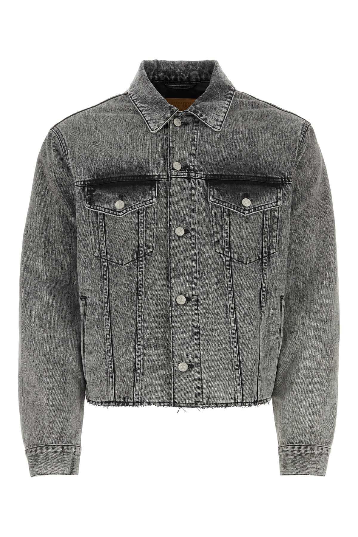 MM6 Maison Margiela Black Hooded Denim Jacket MM6 Maison MM6 Maison Margiela Black Hooded Denim Jacket MM6 Maison