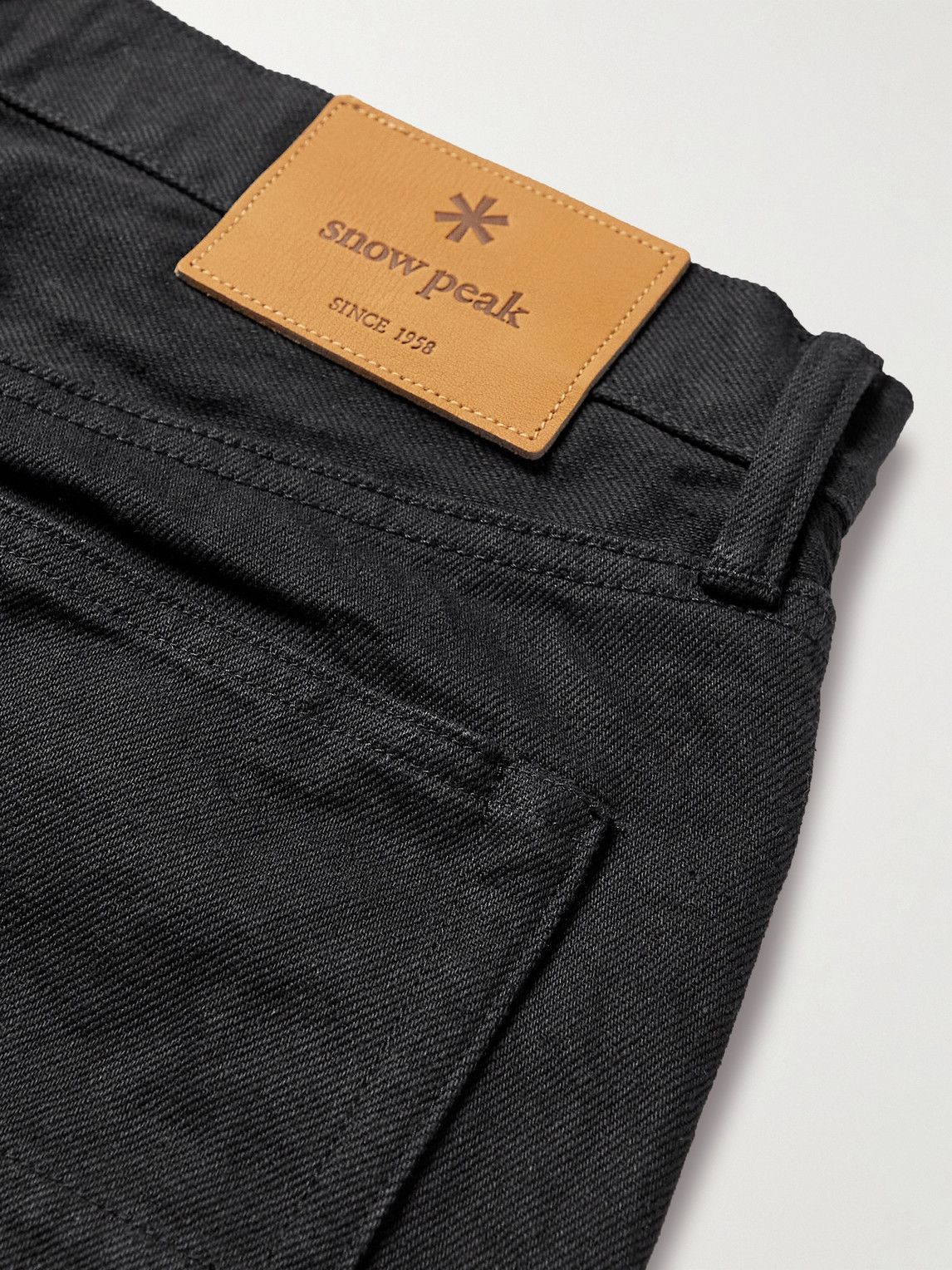 Snow Peak - Straight-Leg Selvedge Jeans - Black Snow Peak