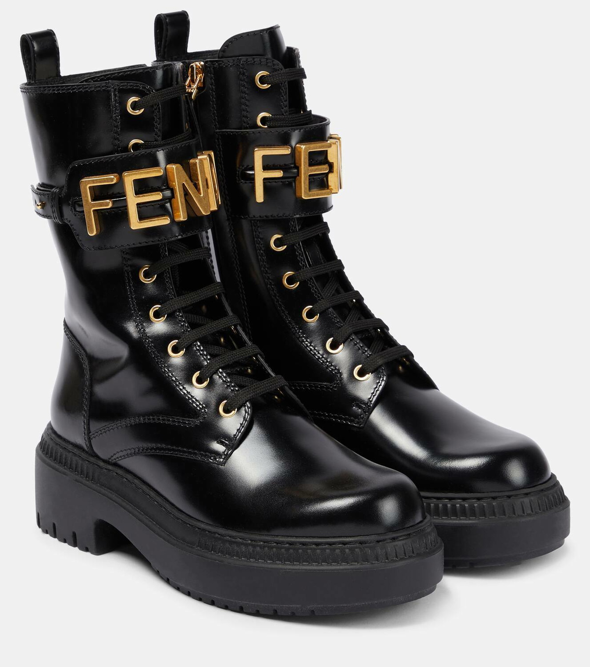 Fendi Fendigraphy leather ankle boots Fendi