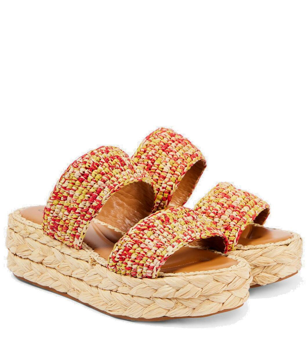Clergerie Arlene 2 raffia platform sandals Clergerie