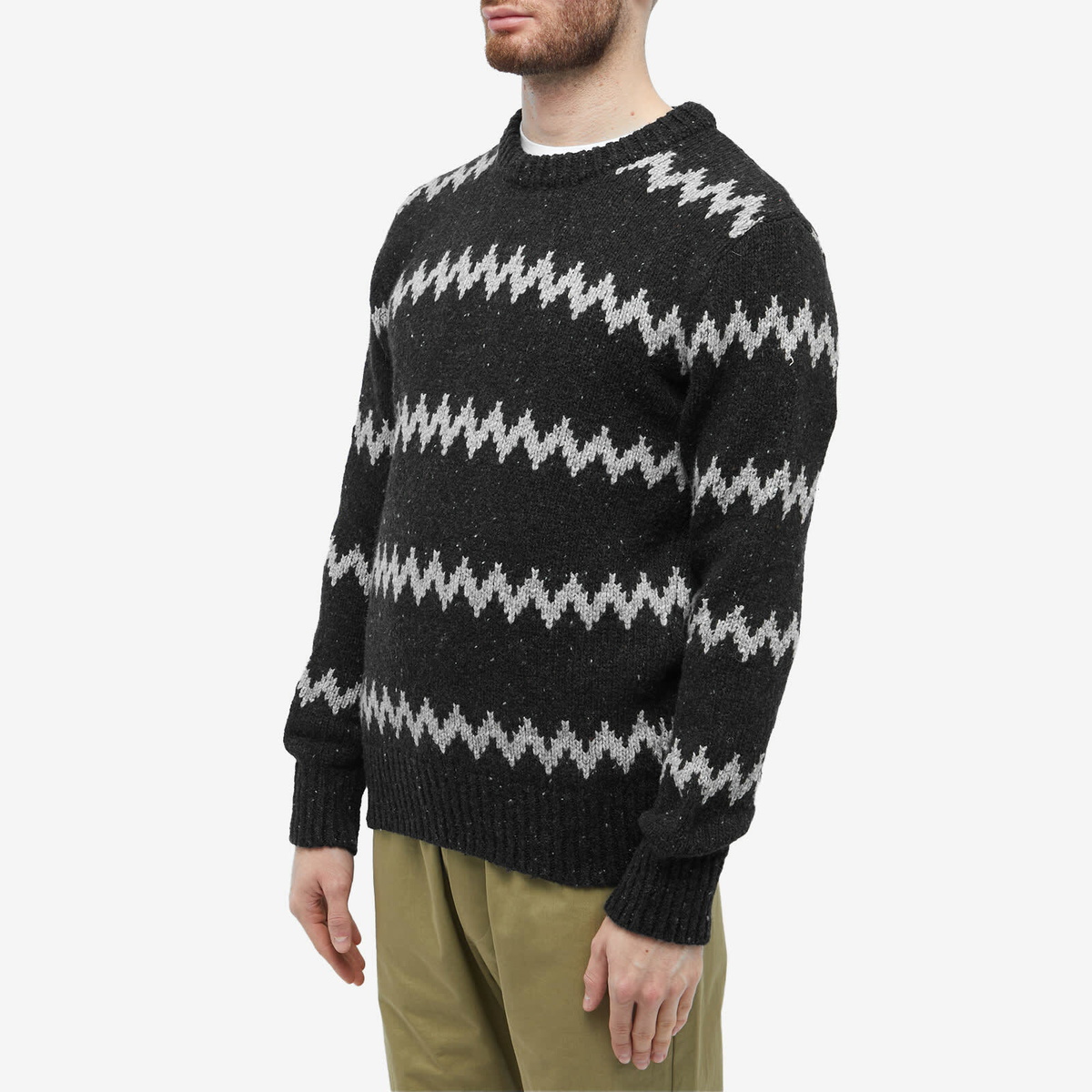Oliver Spencer Men's Pollard Blenheim Crew Knit in Slate Grey Oliver ...