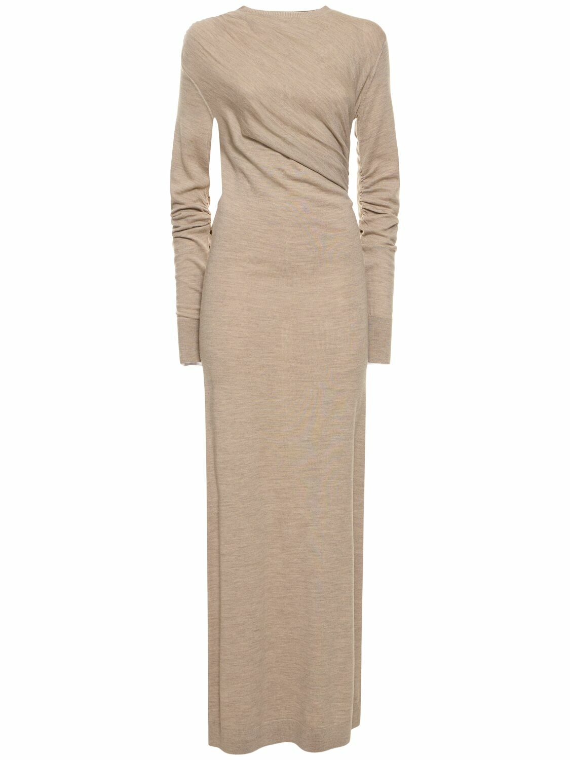 TOVE Alice Draped Wool Knit Long Dress Tove