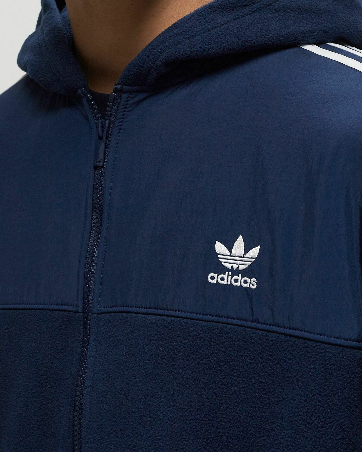 Adidas Fleece Hoodie Blue - Mens - Hoodies adidas