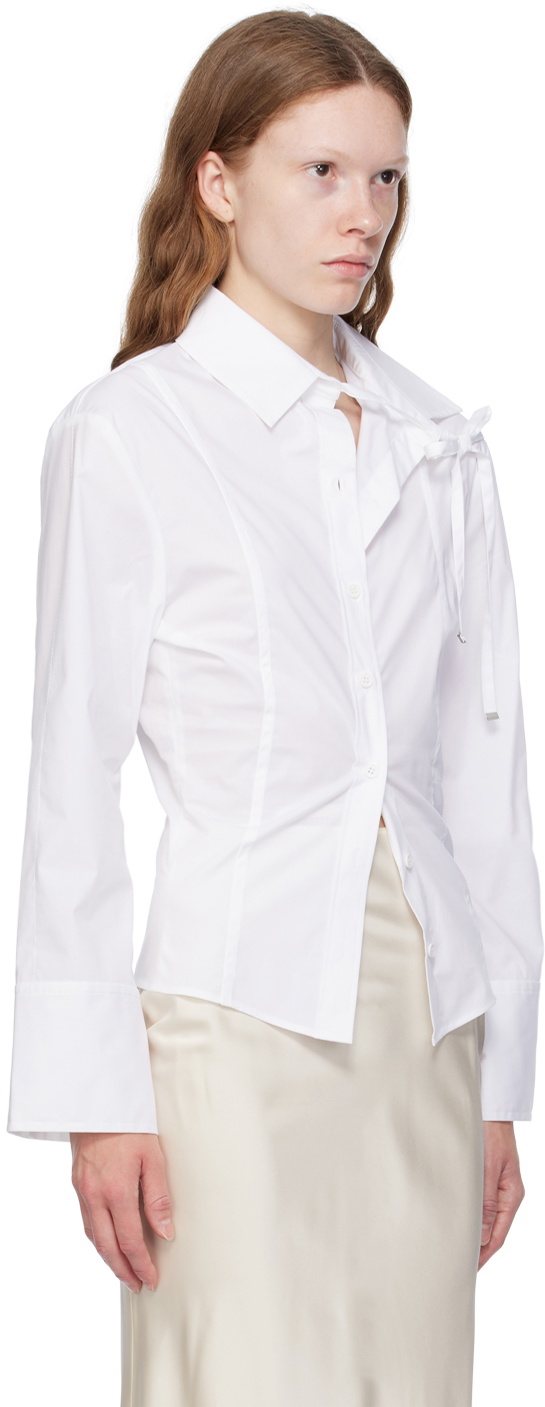 Jacquemus White Le Chouchou 'La Chemise Ruban' Shirt Jacquemus