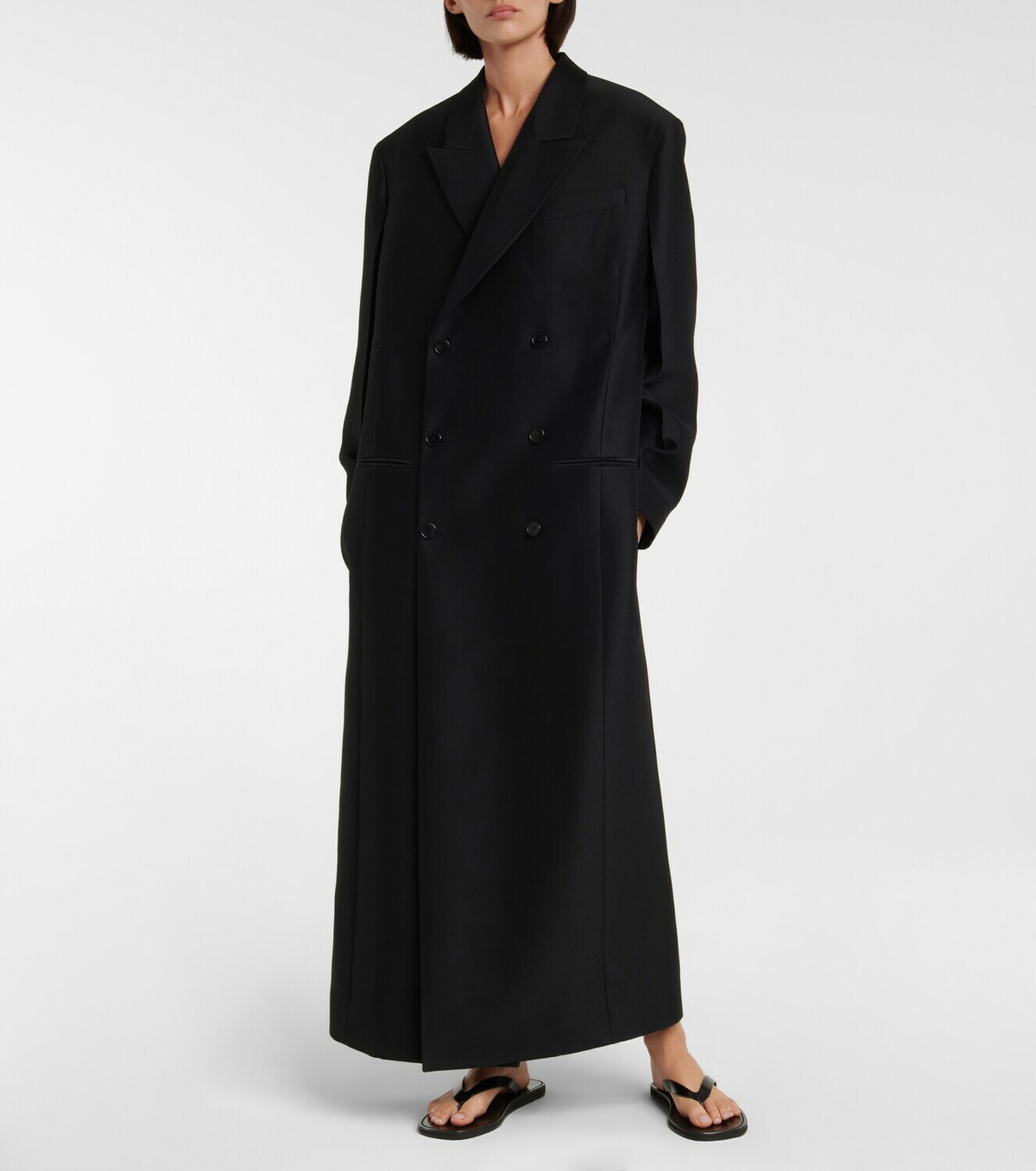 The Row Catena wool and silk coat The Row