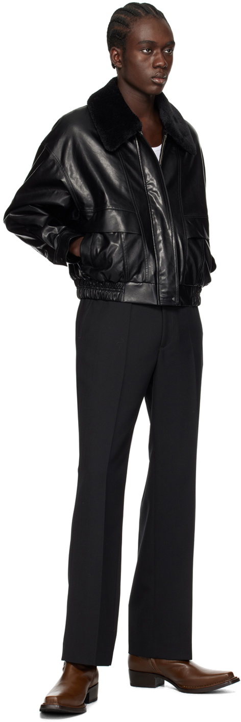 Second/Layer Black Passo Trousers Second/Layer