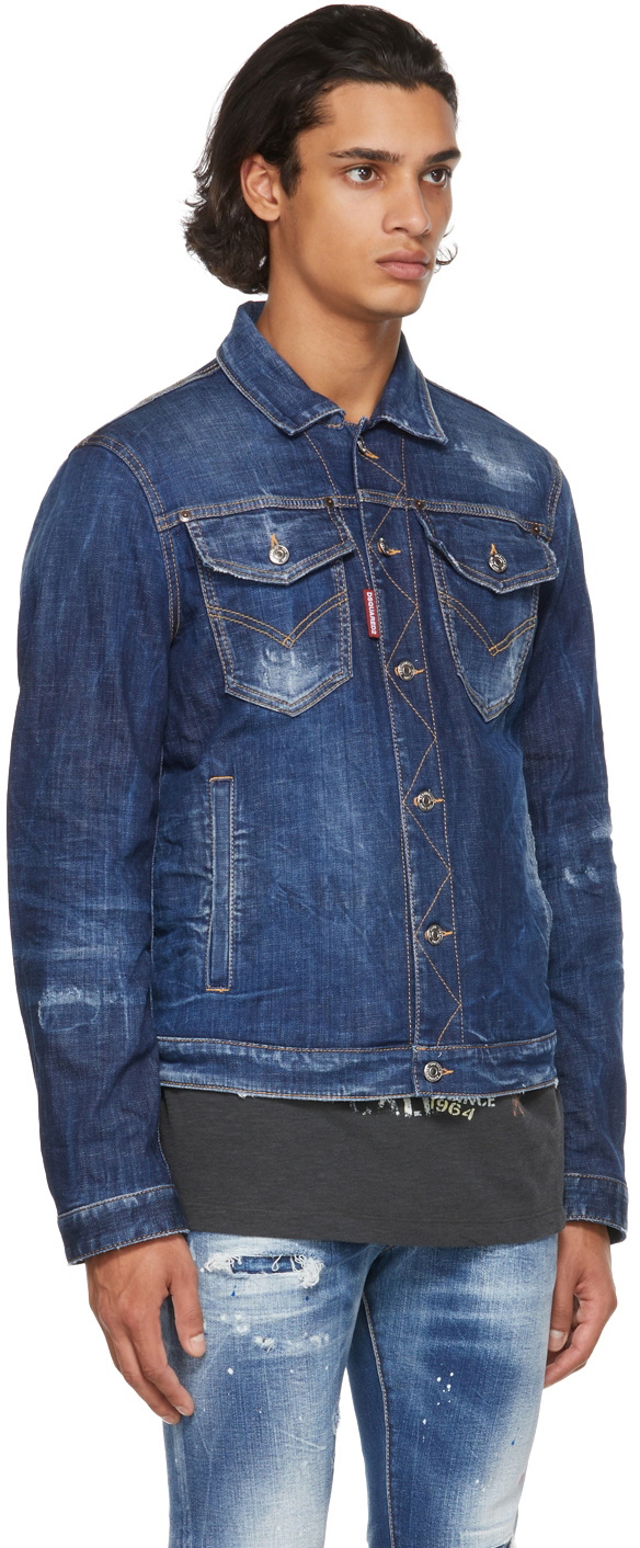 Dsquared2 Blue Denim Dan Jacket Dsquared2