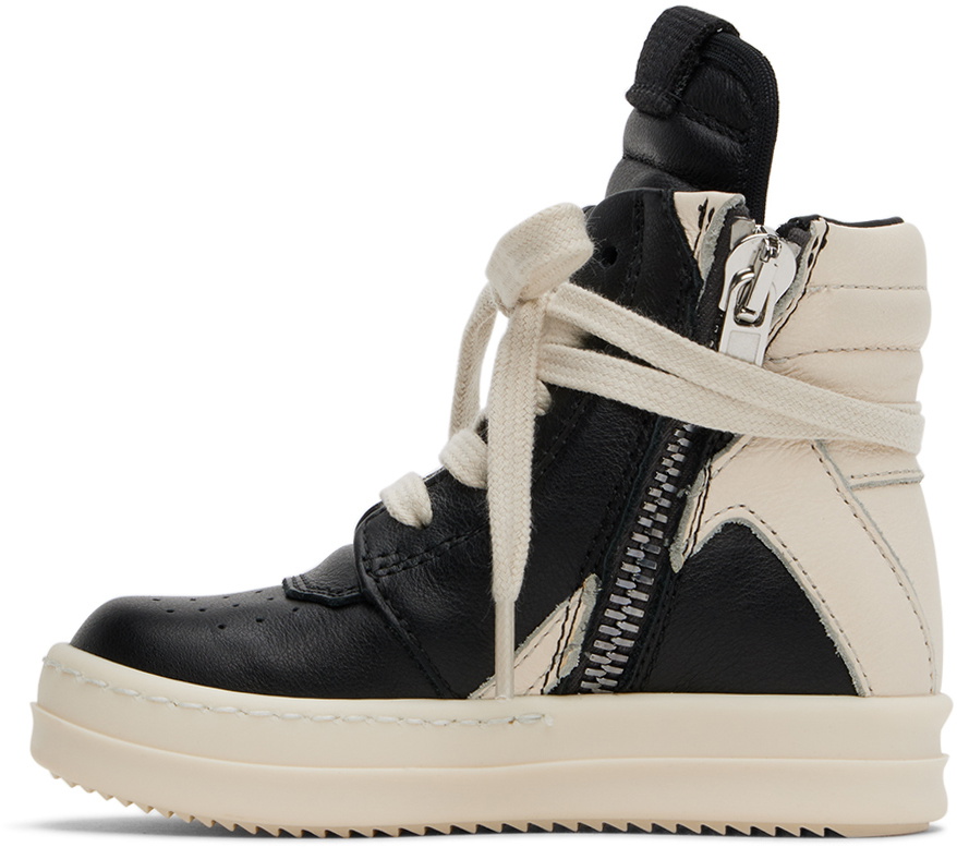 Rick Owens Baby Black & Off-White Babygeo Sneakers Rick Owens