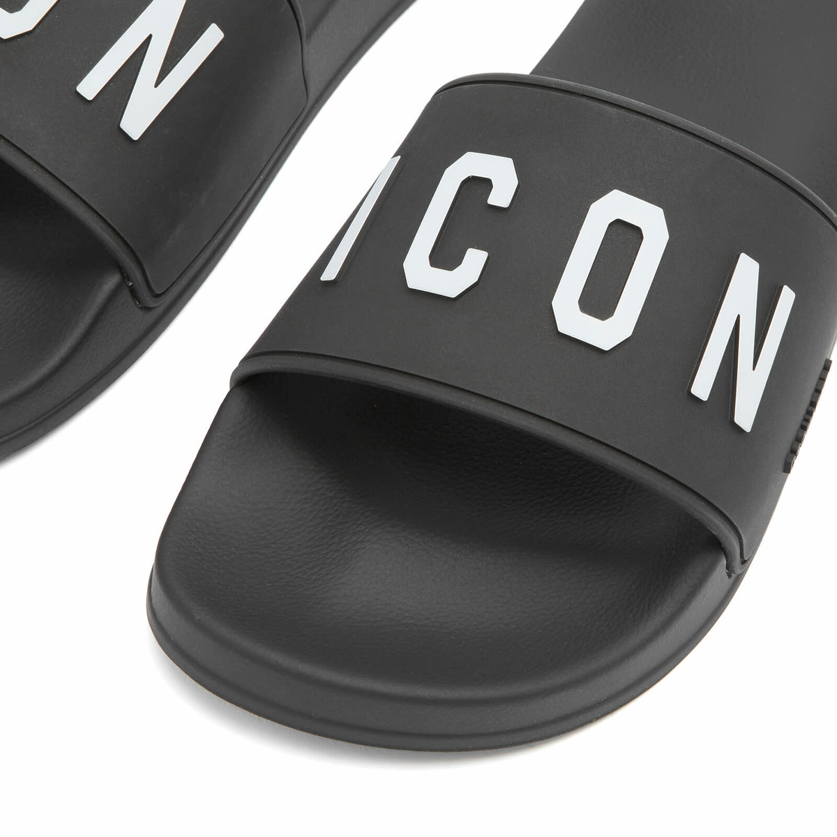 Dsquared2 Men's Icon Logo Slide in Black Dsquared2