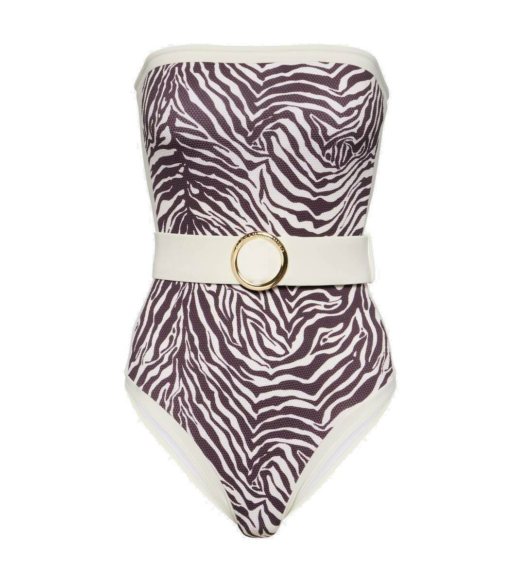 Alexandra Miro Whitney zebra-print swimsuit Alexandra Miro