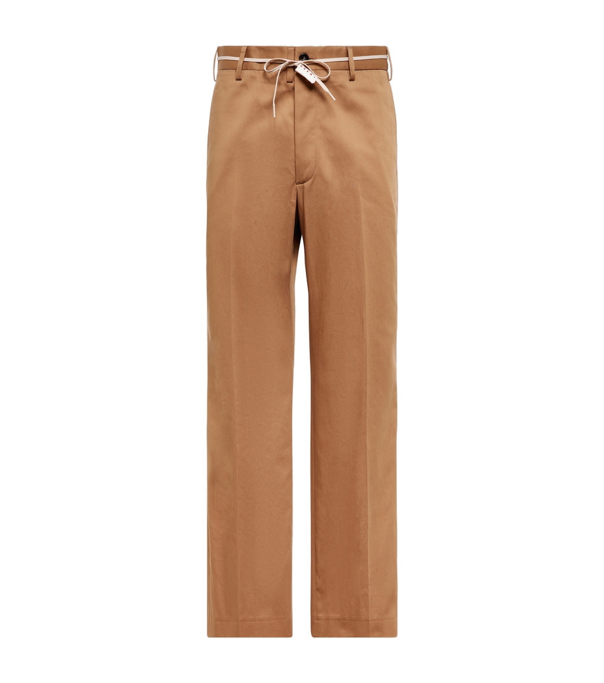 Marni - High-rise cotton straight pants Marni