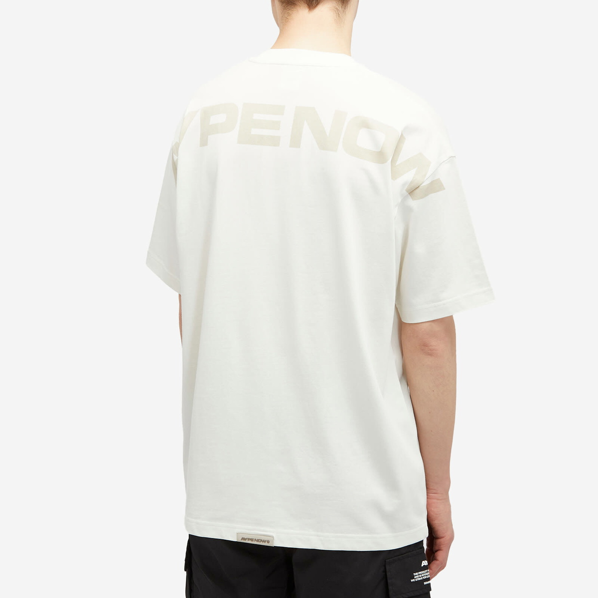Men's AAPE Heart Logo T-Shirt in Ivory AAPE by A Bathing Ape