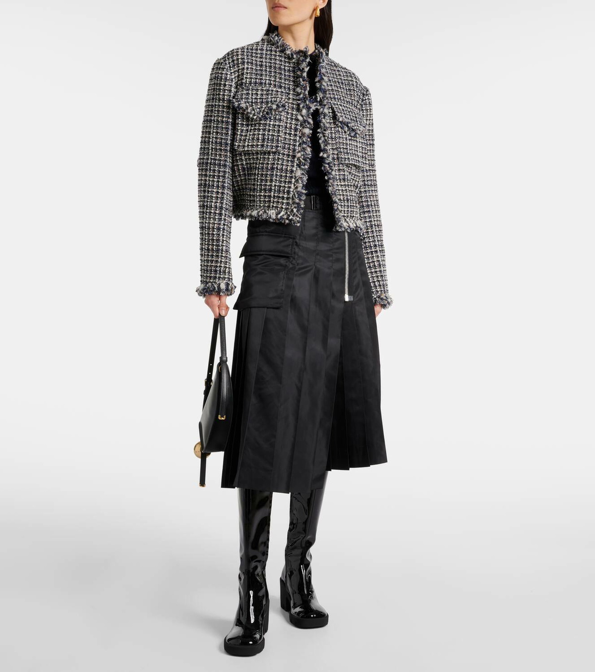 Sacai Wool-blend tweed jacket Sacai