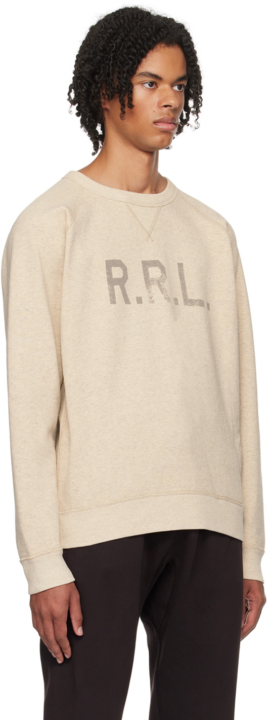 RRL Beige Raglan Sleeve Sweatshirt RRL